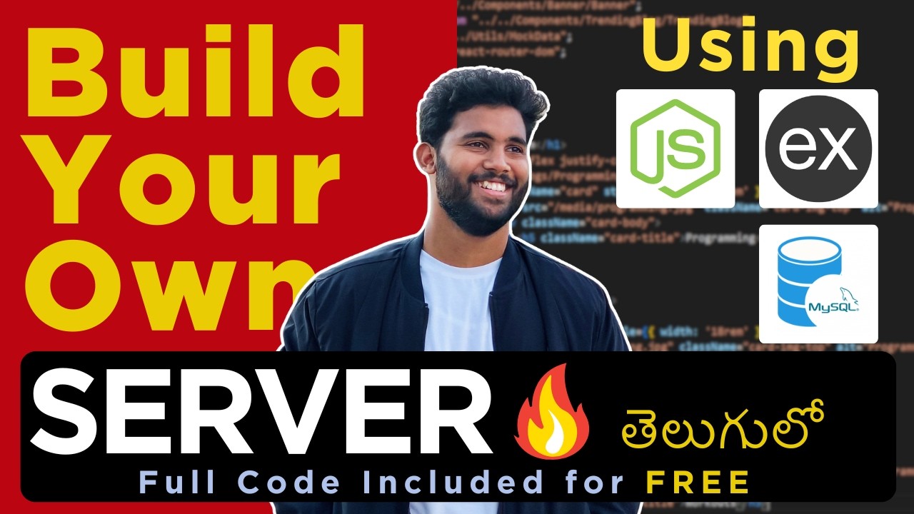 🔥complete Backend From Scratch Nodejs Express And Mysql Crash Course 🔥 Rest Api Auth Db