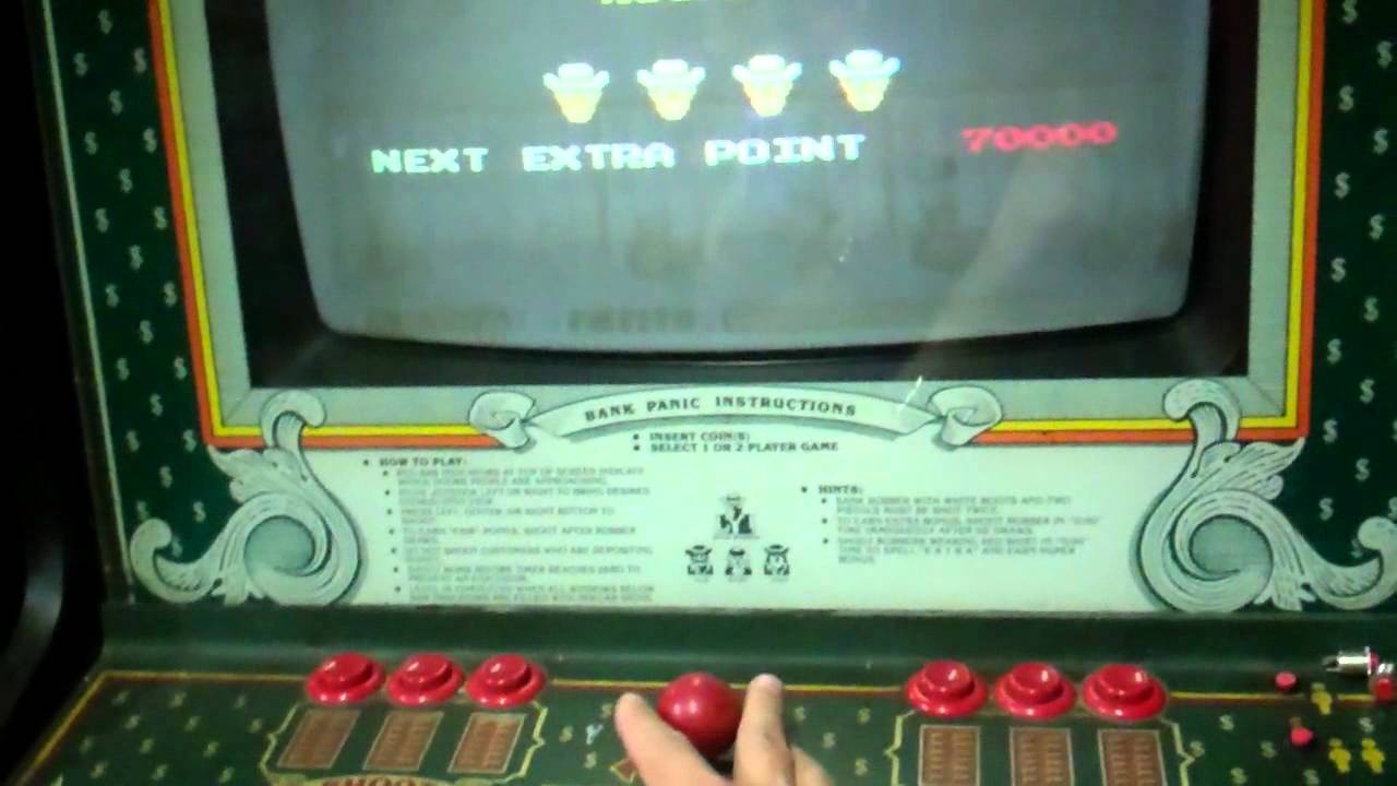 dedicated Sega Bank Panic arcade game - YouTube