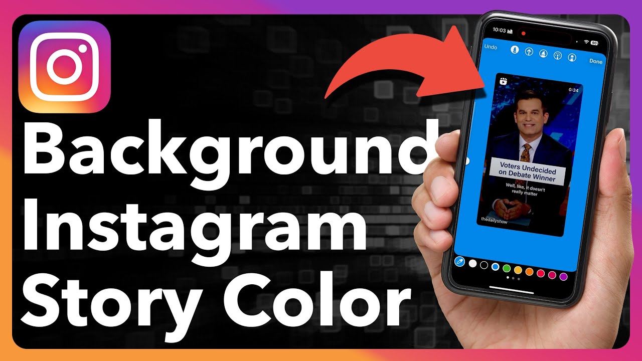 How To Change Background Color For Instagram Story Repost - YouTube