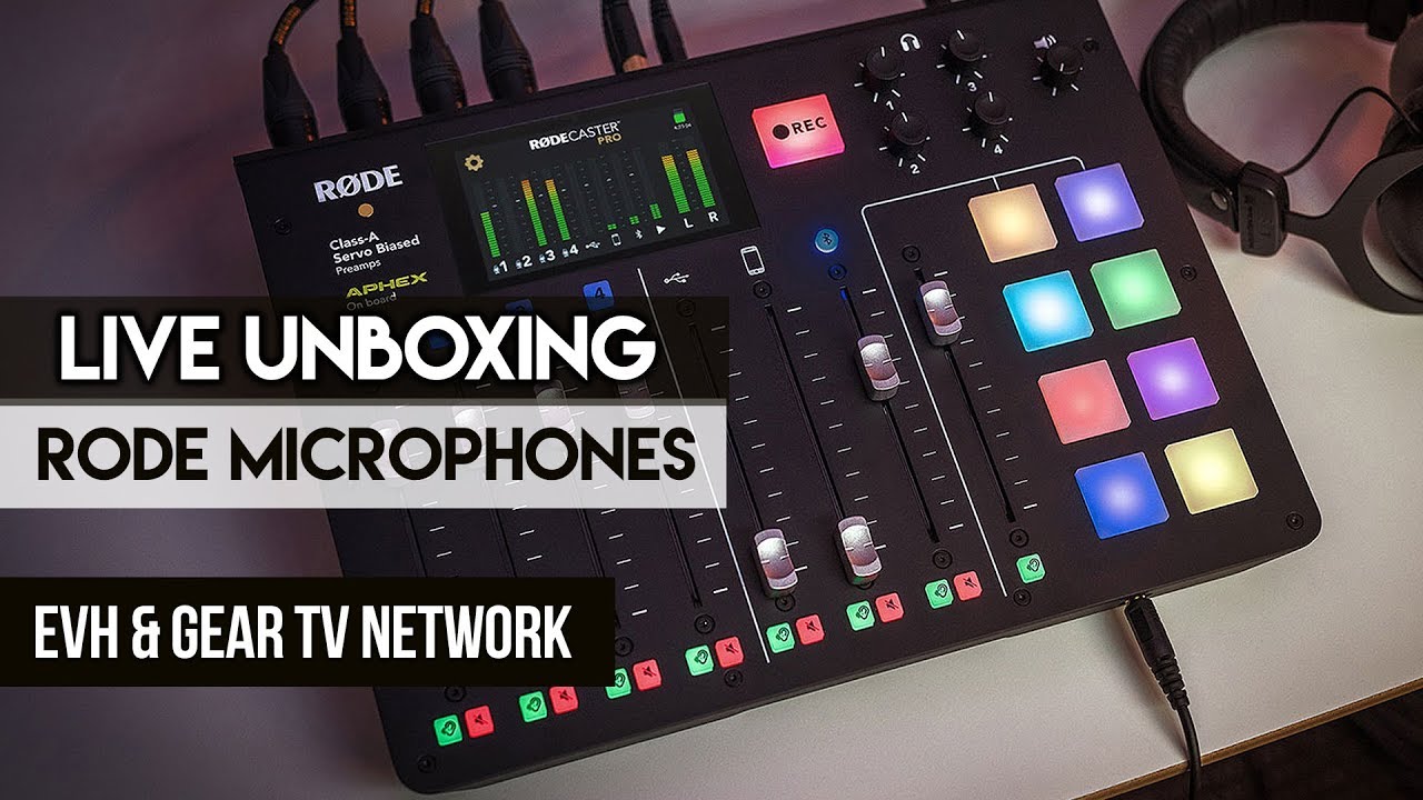 RODECaster Pro Mixer Pod Mic & PSA1 Boom Arm Unboxing - YouTube