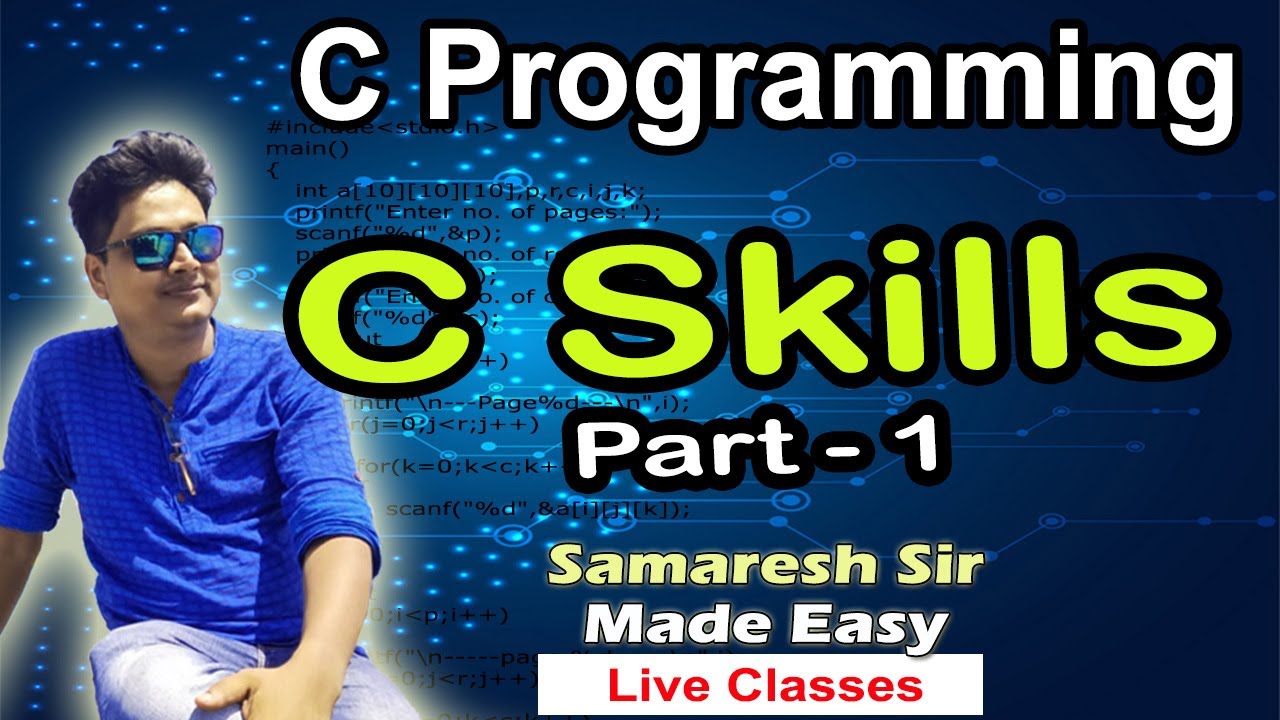 C Programming Skills Part 1 Youtube 0610