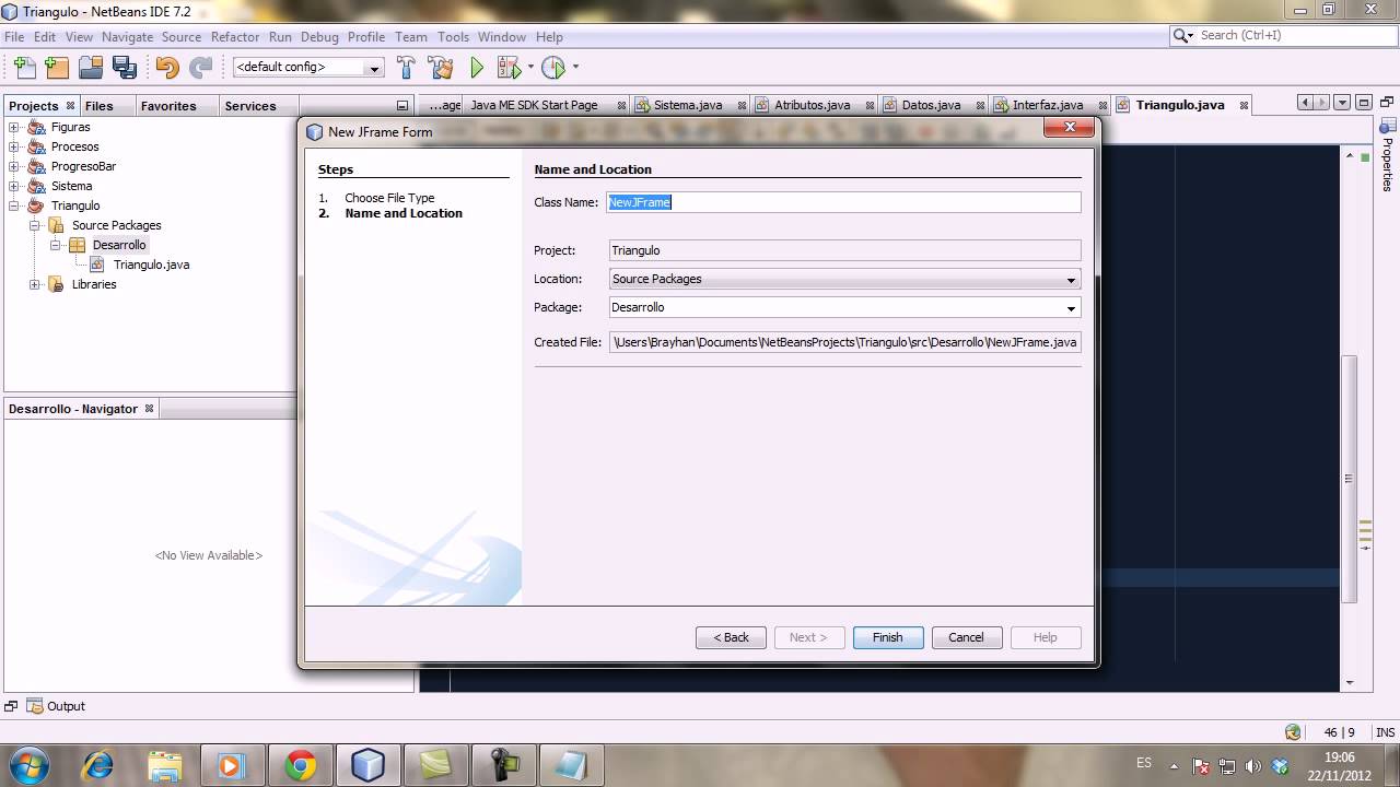 triangulo en java - YouTube