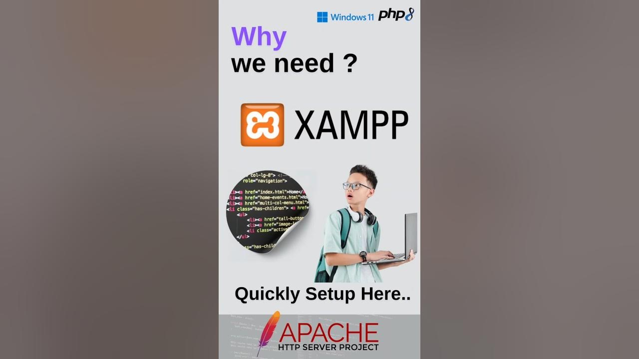 Quick Installation & Configuration of XAMPP #php #programming #server #apache #phptutorial - YouTube