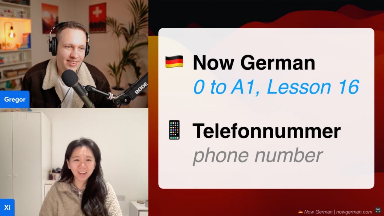 German 0 to A1 Lesson 16: 📱 Telefonnummer (phone number) - YouTube