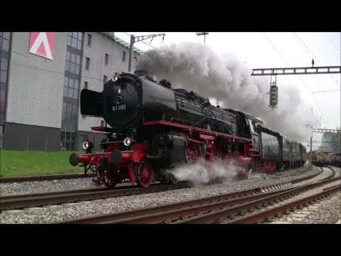 German Steam locomotive Br 01 202 at Kloten Switzerland (Verein Pacific ...