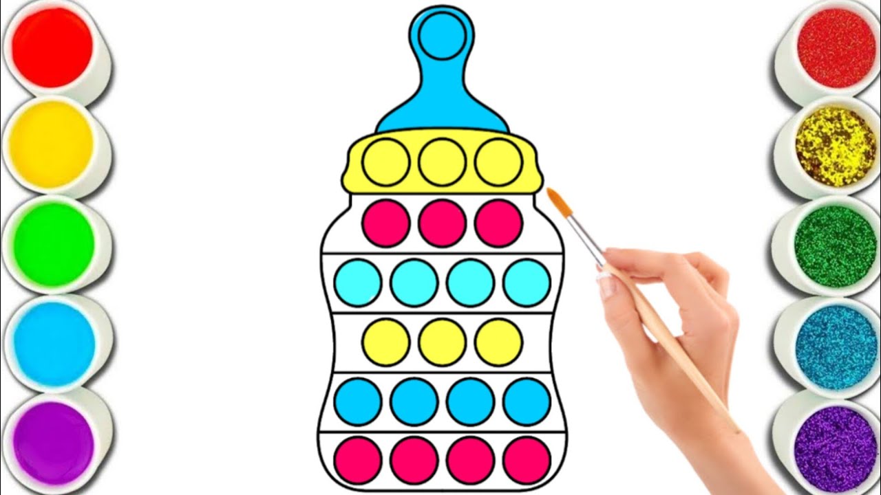 How to Draw a Pop It kids feeder| Learn to Draw | Step by Step - YouTube