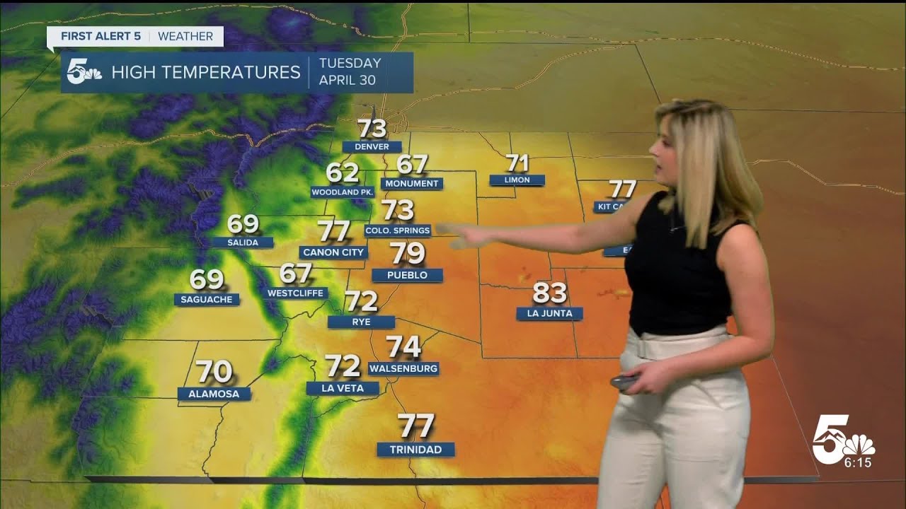 Warm weather in southern Colorado for the last day of April - YouTube