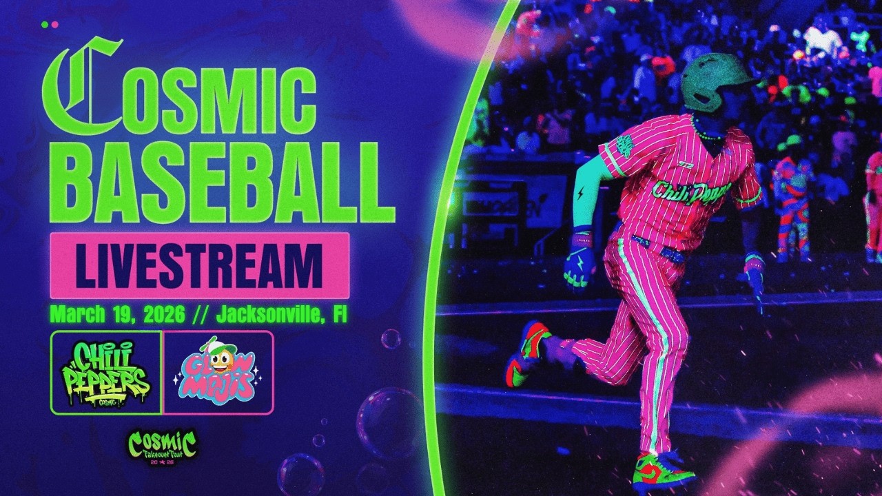 Cosmic Baseball 2026 tour stops in Jacksonville. See tickets, teams