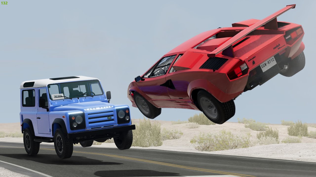 Flying Car Crashes - BeamNG Drive Crashes - YouTube