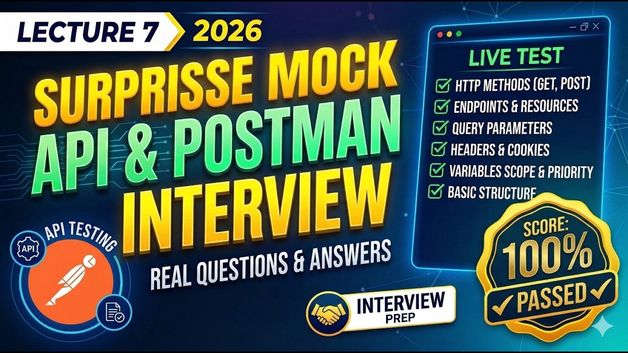 API Testing Surprise Quiz! 🚨 | Postman Scopes & Fundamentals | Lecture ...