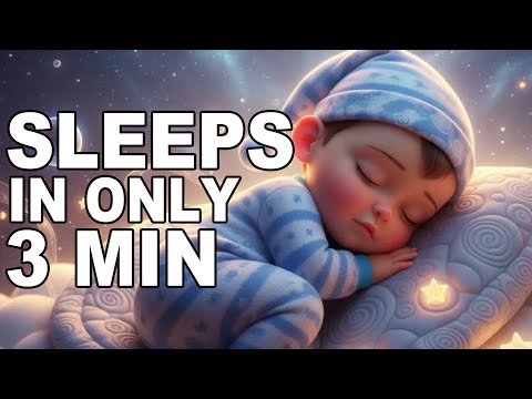 Baby Sleep Music🌙Help Baby Drift into Deep Sleep Instantly💤5-Minute Trick💖Mozart & Brahms Lullabies