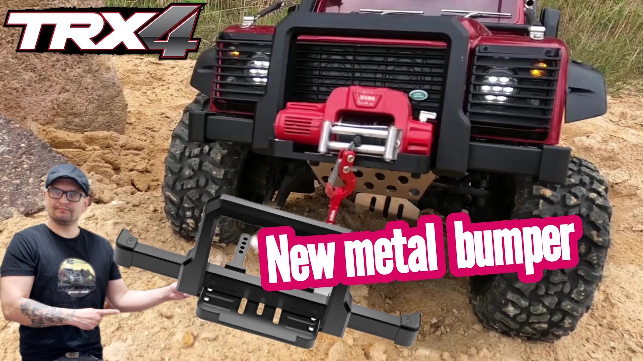 RC Traxxas TRX4 new front and rear bumper - YouTube