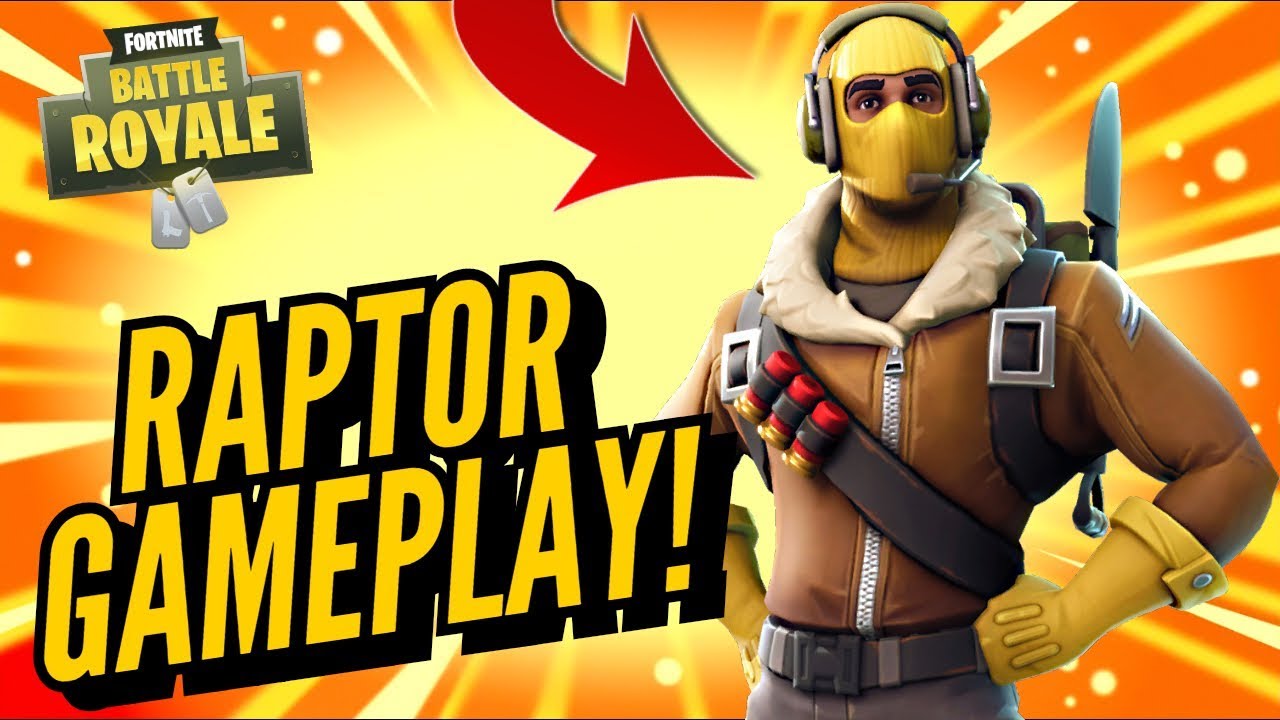 RAPTOR Skin Gameplay! In Fortnite Battle Royale - YouTube