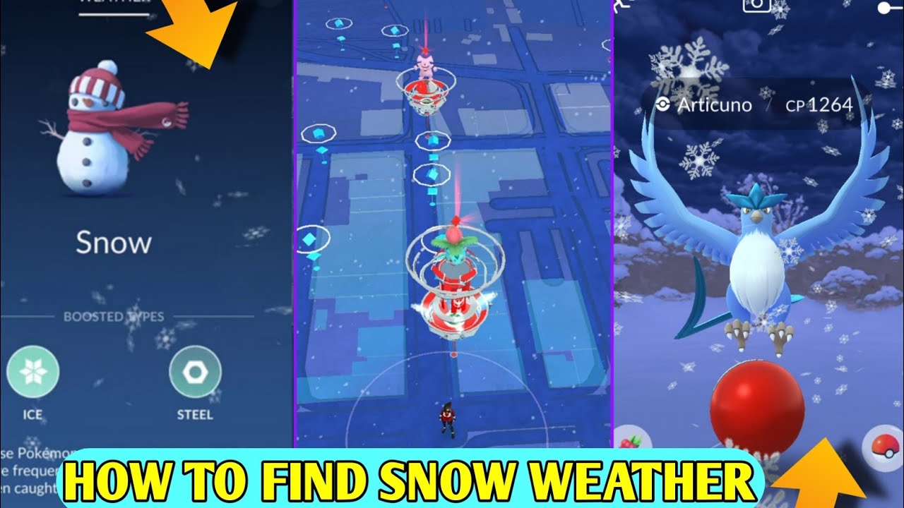 How to get snow weather cords and Pokemon | how to find snow weather ...