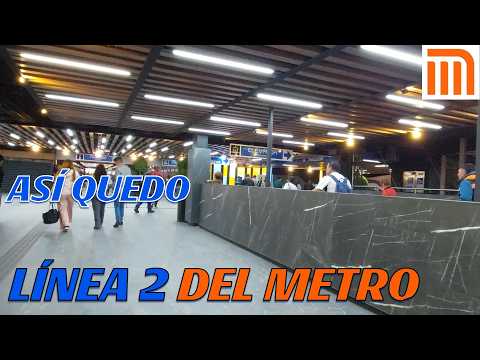 Así se ve la REMODELACIÓN de la LÍNEA 2 DEL METRO cdmx - Recorriendo las Estaciones de Línea 2