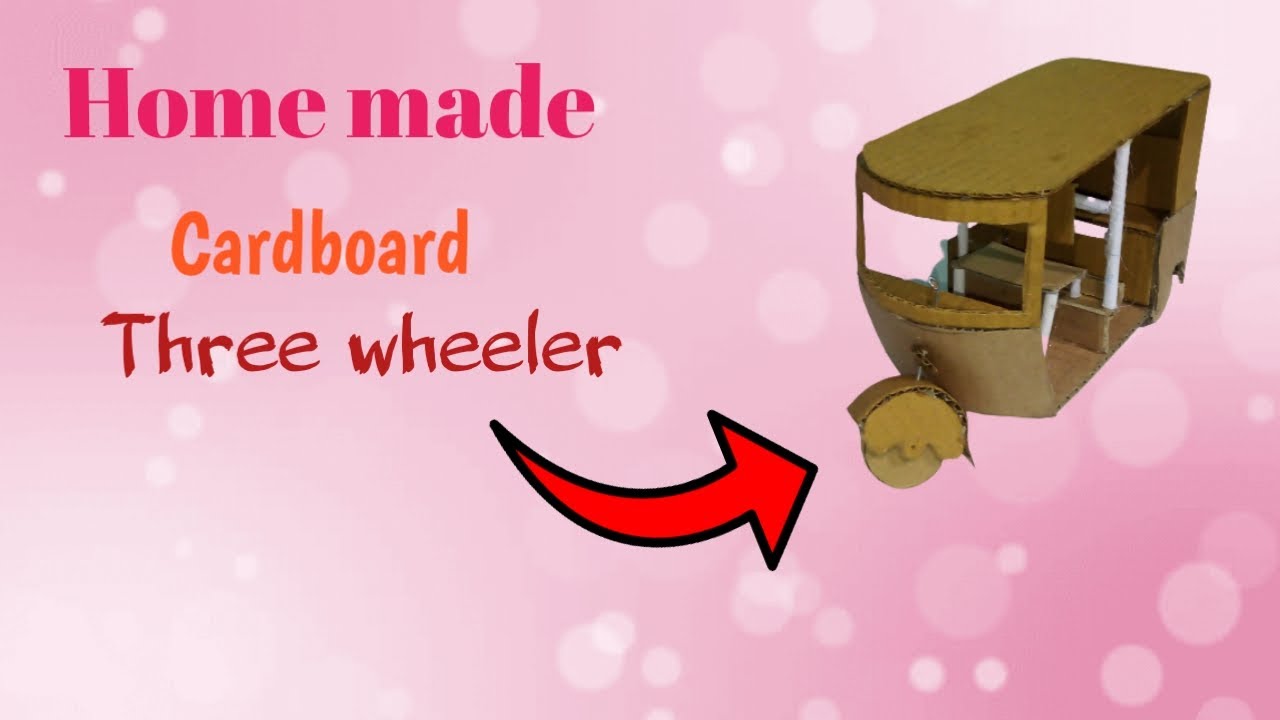 Make an Awesome Three Wheeler With Just Cardboard and Glue! | DIY - YouTube