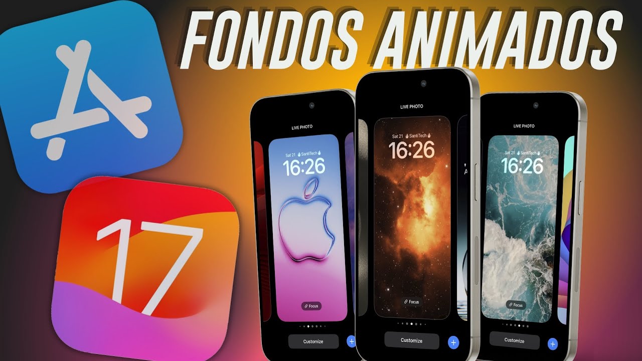 Wallpapers ANIMADOS para tu iPhone con iOS 17 🤩 - YouTube