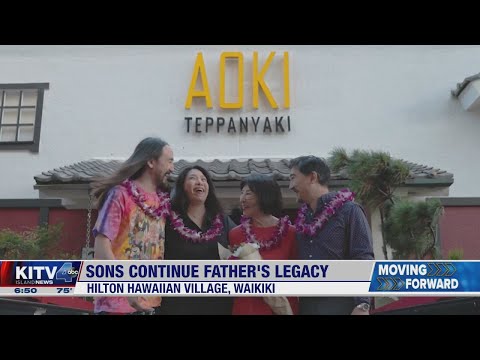 Rocky Aoki's sons have taken over the restaurant operations with plans to keep the family business