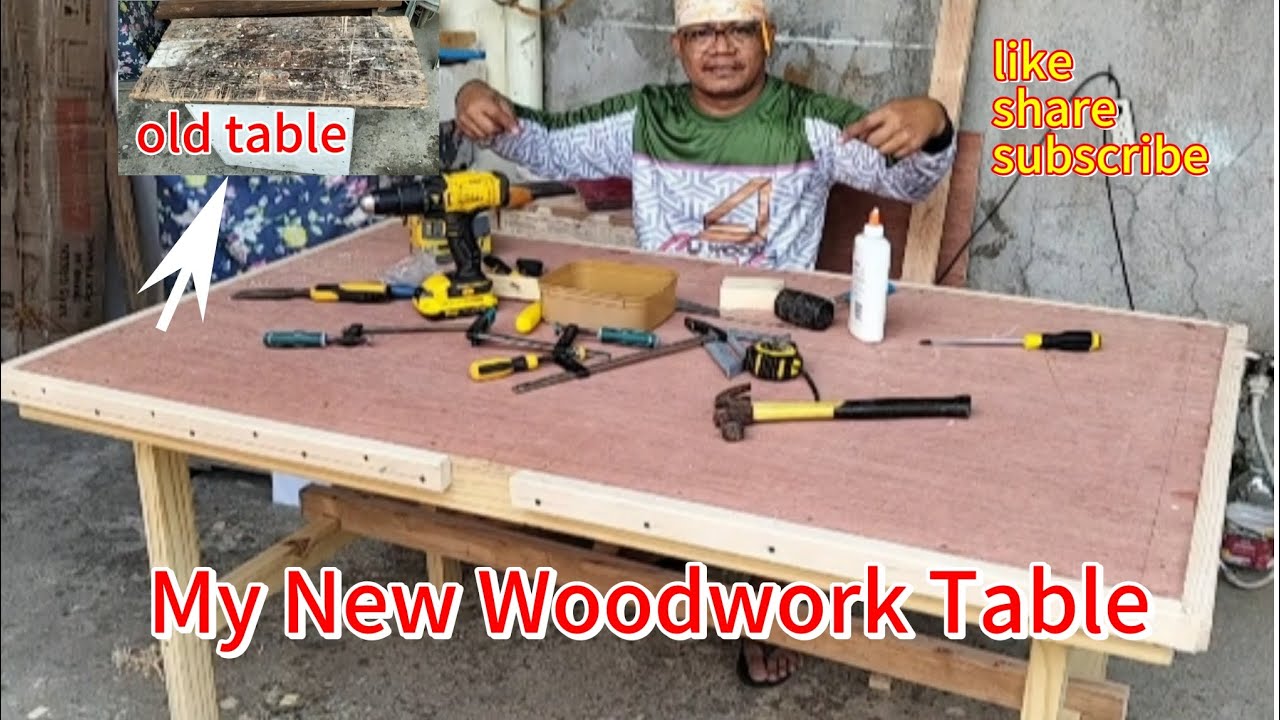 My New Foldable Woodwork Table, #diy #woodworking #woodtable #viralvideo #youtubevideo - YouTube