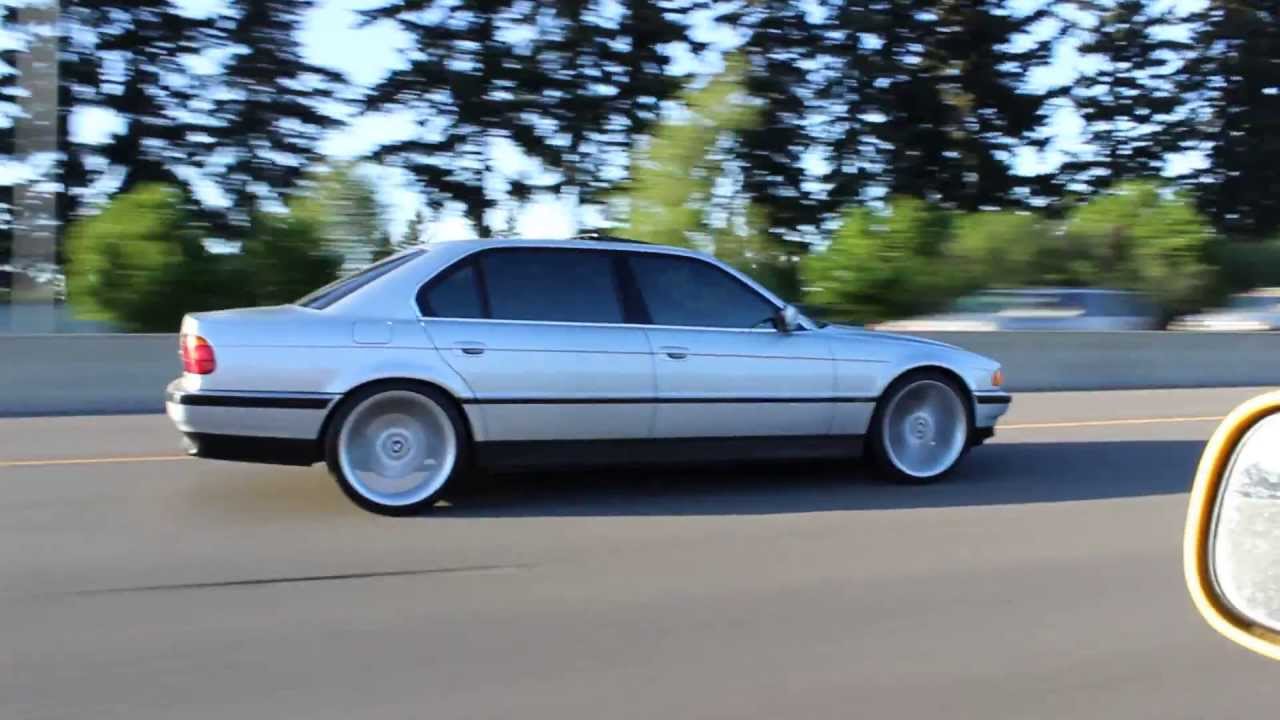 BMW 750IL 21" rims - YouTube