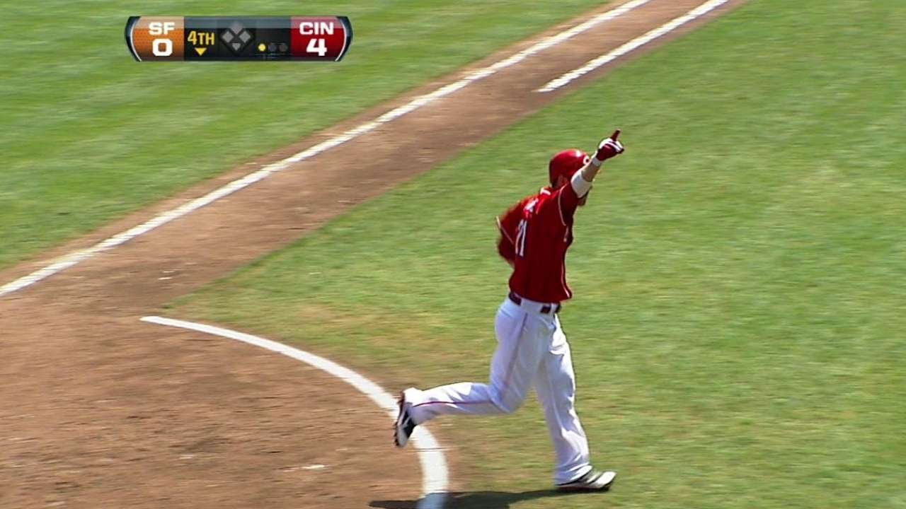 Frazier crushes his first career home run - YouTube