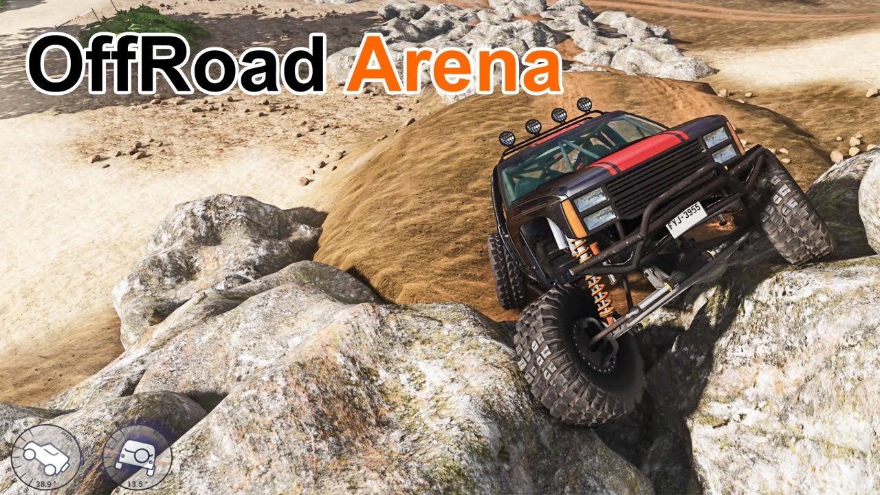 BeamNG Off Road Arena Map - YouTube