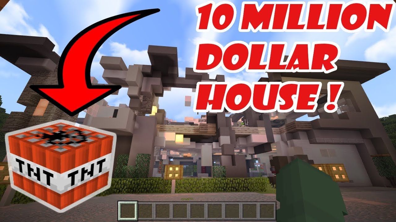 REVIEWING AND BLOWING UP A 10 MILLION DOLLAR HOUSE IN MINECRAFT - YouTube