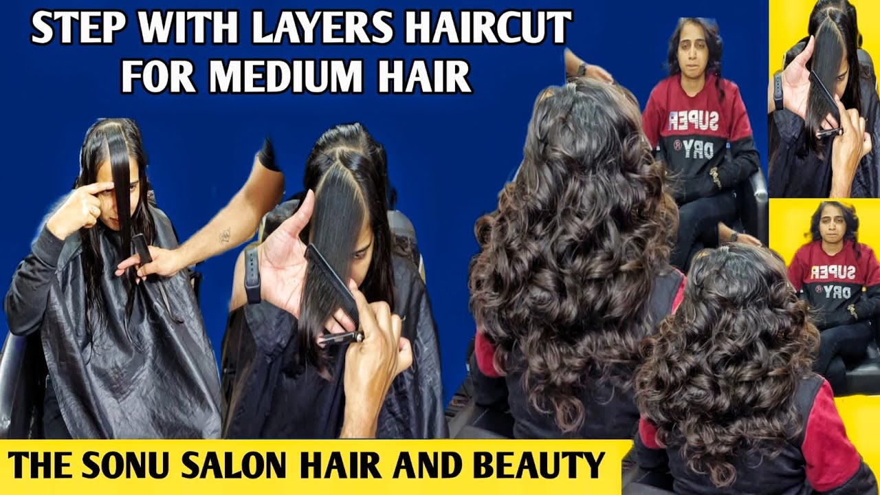 How To Step With Layer Haircut For Medium hair Haircut easy way step by ...