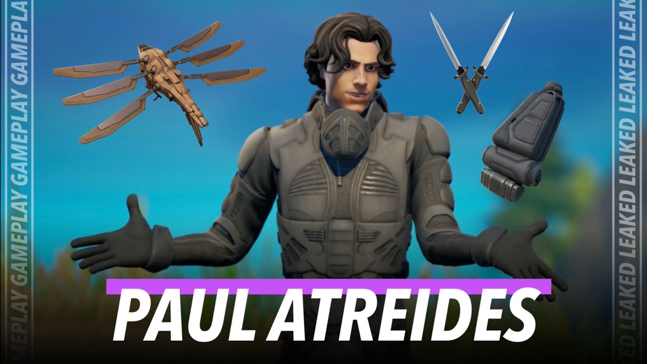 LEAKED “PAUL ATREIDES” SKIN GAMEPLAY!!! (DUNE COSMETICS) - Fortnite ...