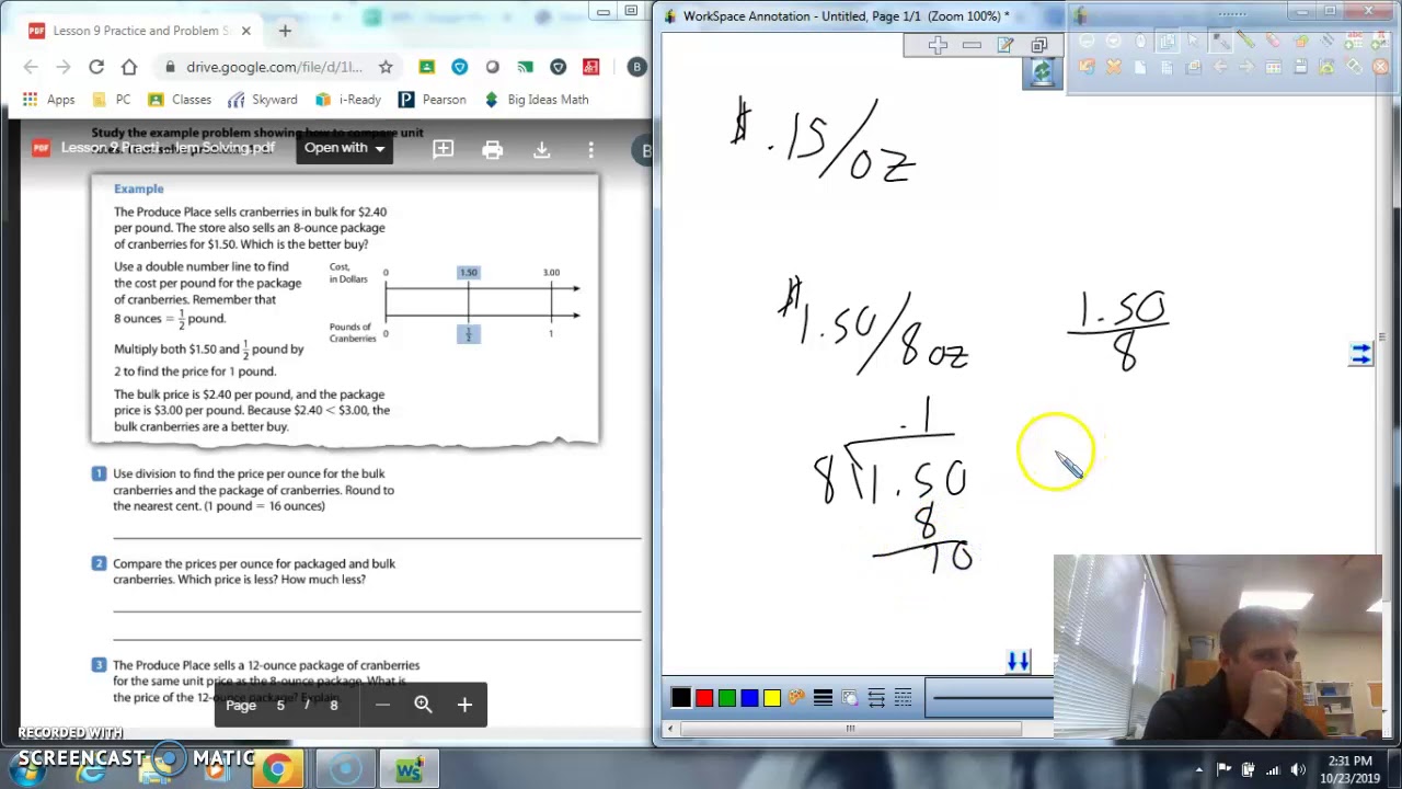 Lesson #9: Unit Rates - YouTube