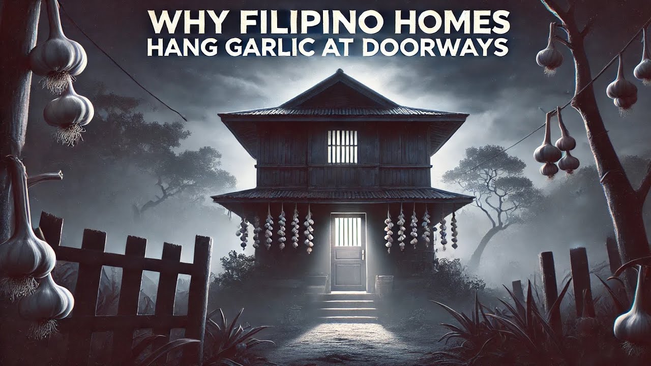 Why Filipino homes hang garlic at doorways - YouTube