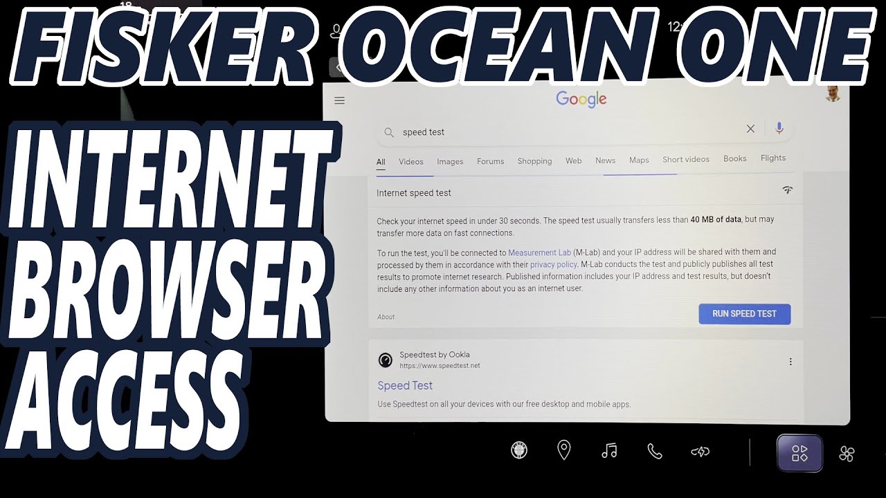 Fisker Ocean - How To Get Internet Browser - YouTube