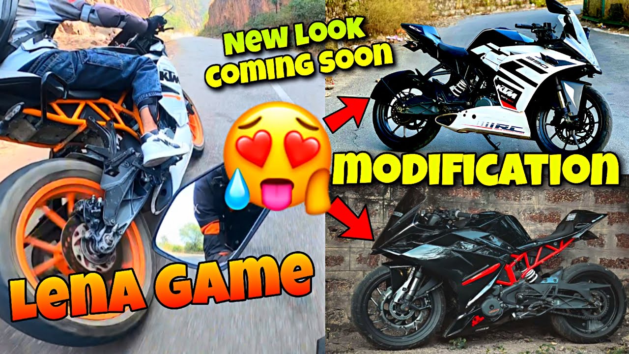 Ktm rc 390 full modifications start😍|| full lean game - YouTube