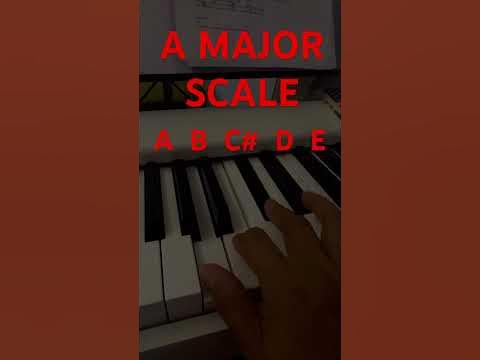 A MAJOR SCALE Piano Tutorial #piano #tutorial #amajor #scale #singing # ...
