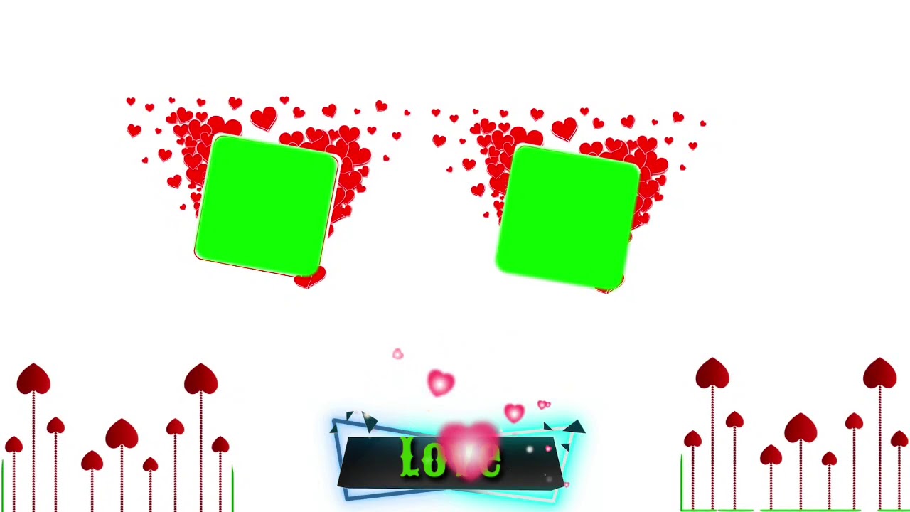 Wedding green screen effects HD video//beautiful love frame #VFX ...