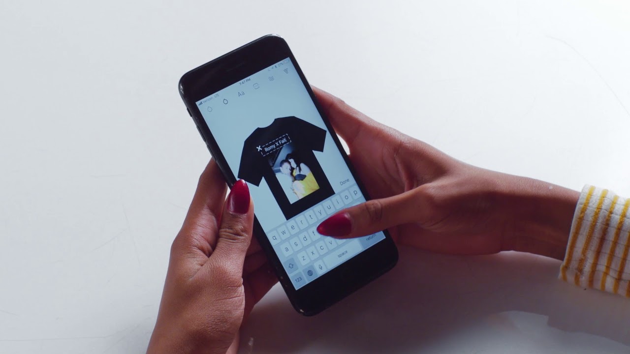 Design A Shirt From Your Phone In 60 Seconds On Shirt App! - YouTube