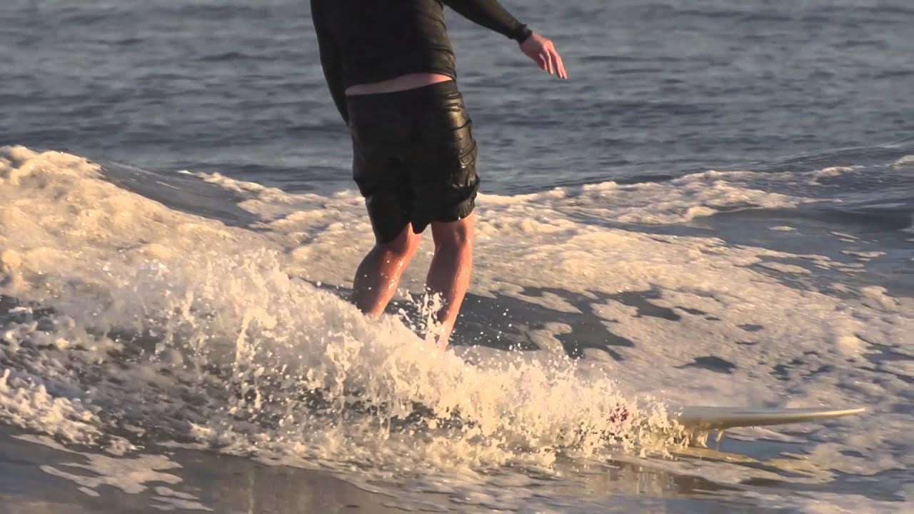 Long Beach slow motion surfing 2 - YouTube