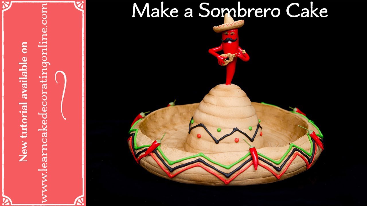 How to make a Sombrero cake - YouTube