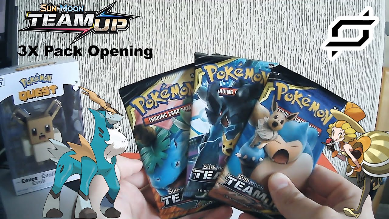 3x Pokemon Team Up Pack Openings - YouTube