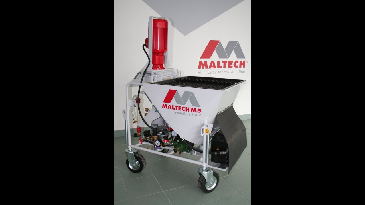 Штукатурная станция Maltech M5 ECO - YouTube