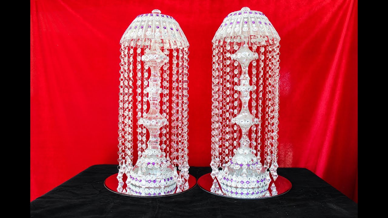 DIY Dollar Tree Crystal Lamp - YouTube