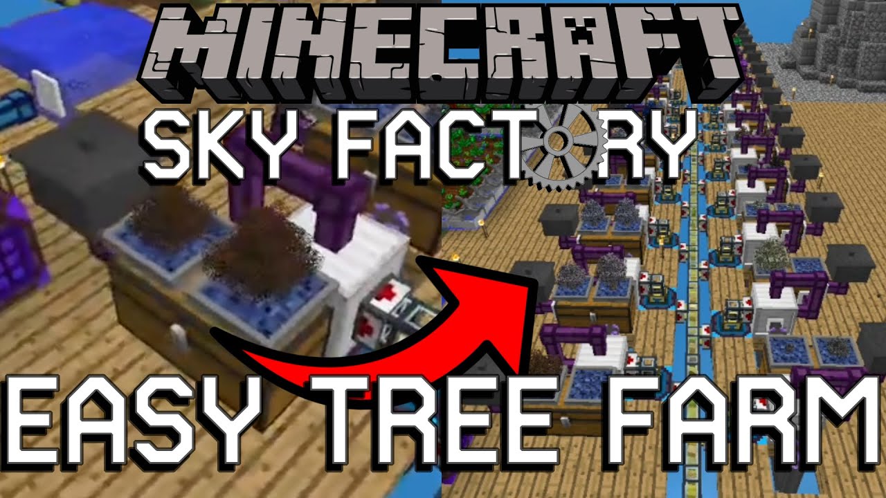 Best SkyFactory 4 Bonsai Tree Farm! (EARLY AND LATE GAME) - YouTube