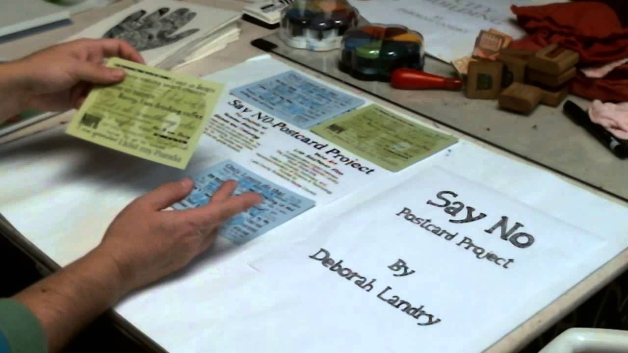 Say No- Postcard Project by Deborah Landry - YouTube