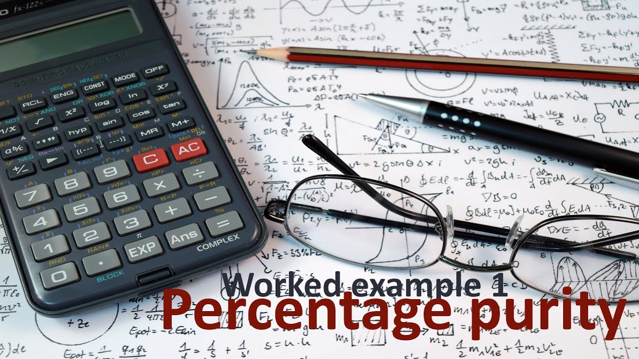 Percentage purity: Exam questions worked example 1 - YouTube