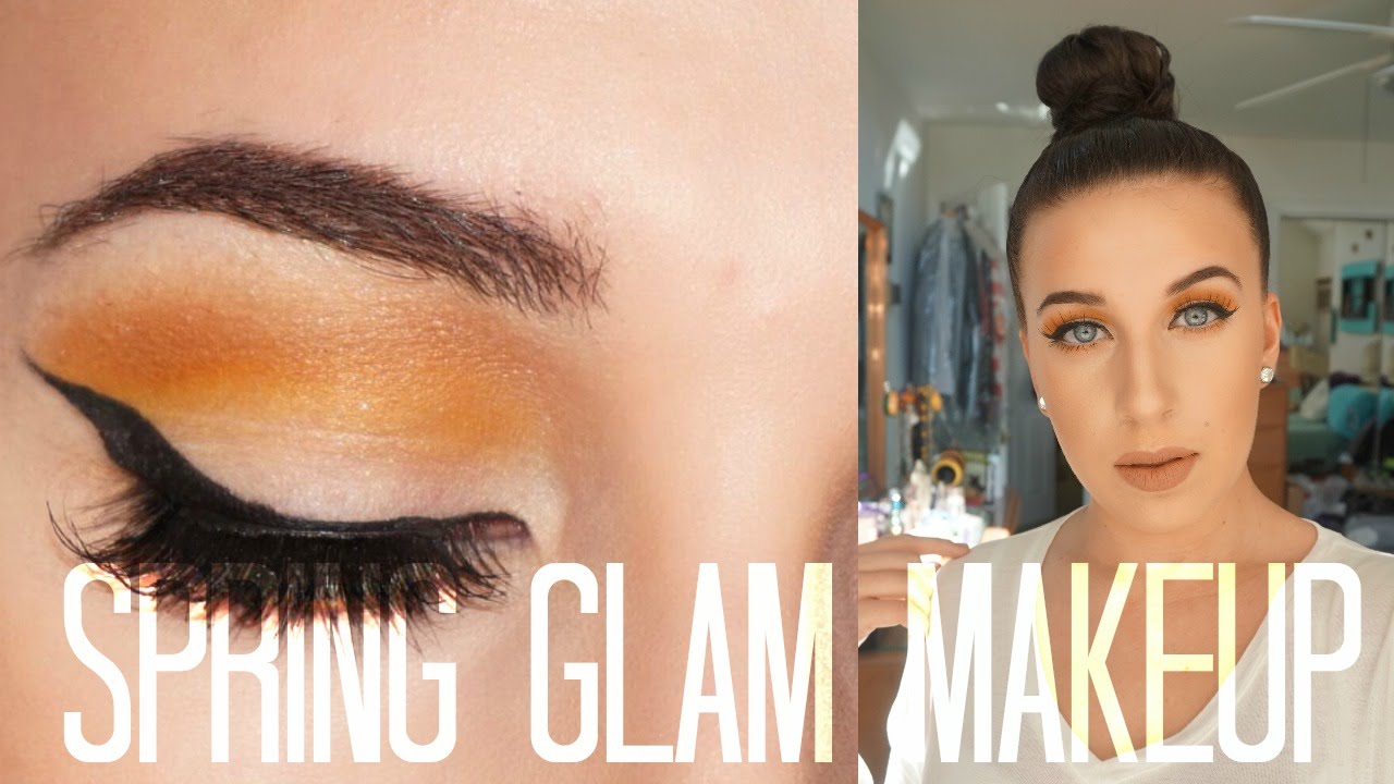 Spring Glam Makeup 2016 - YouTube