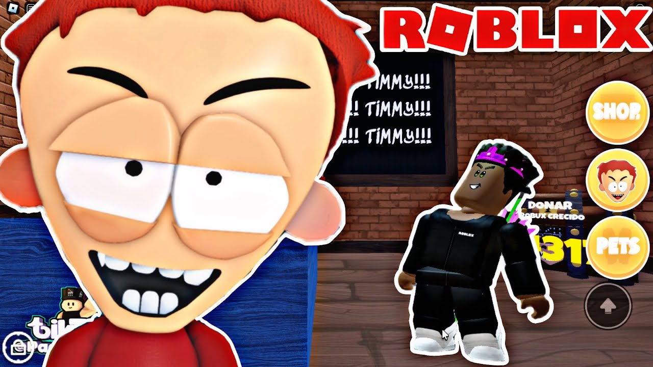 Escapa Del Cabezon Timmy En Roblox - YouTube