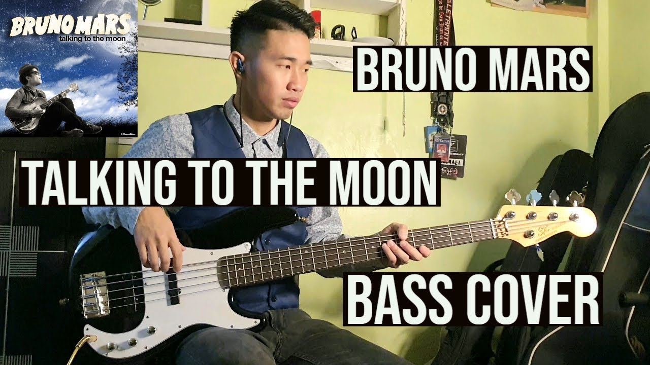 TALKING TO THE MOON | BRUNO MARS | (Bass Cover) - YouTube