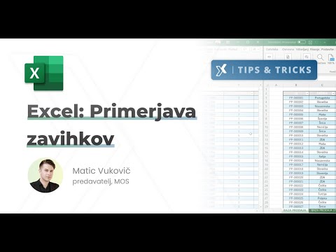[Tips&Tricks] Excel Primerjava zavihkov - YouTube