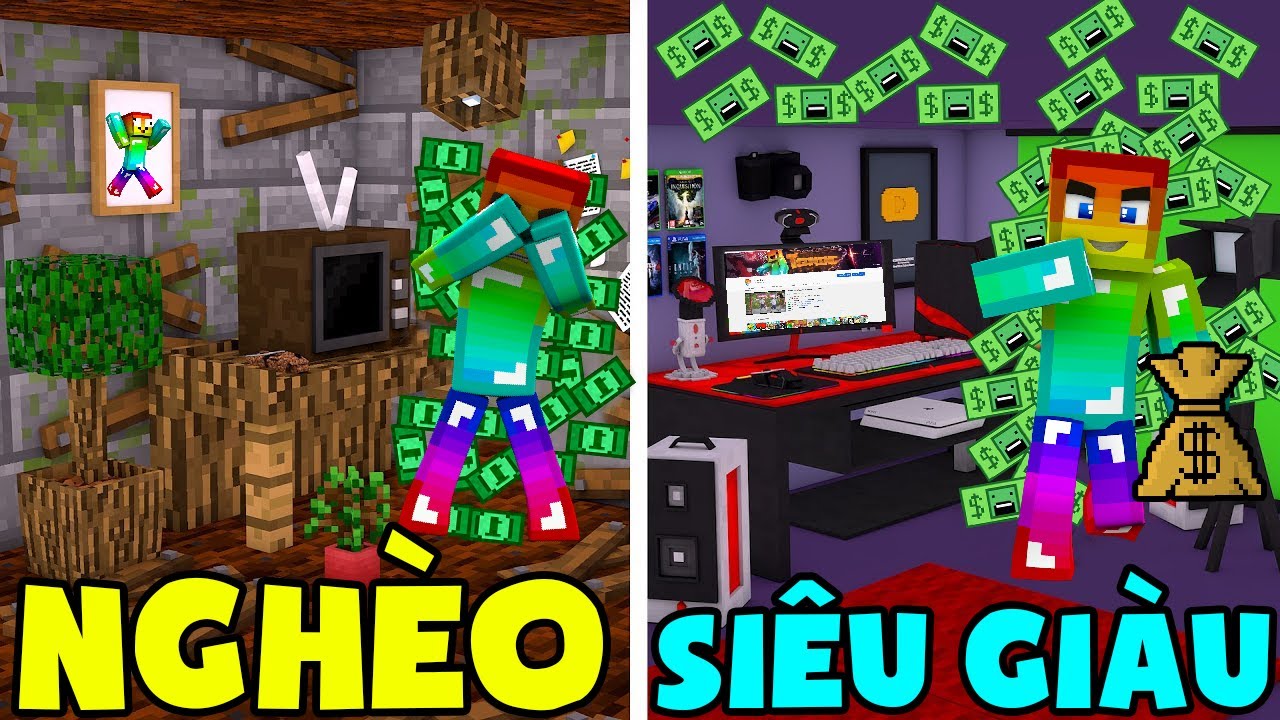 MINI GAME : STREAMER PRO VIP NHẤT MINECRAFT ** THỬ THÁCH NOOB TRỞ THÀNH ...