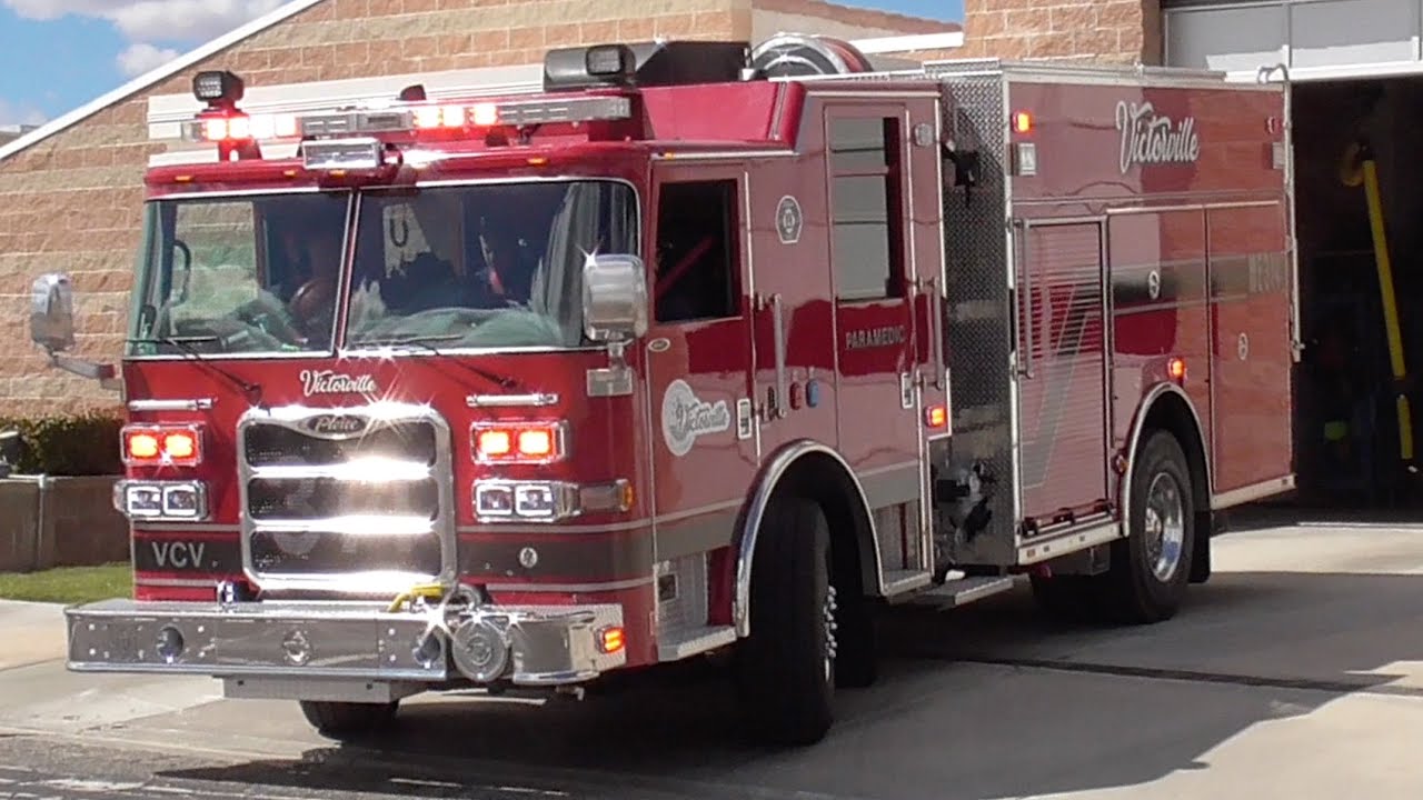 Victorville Fire Dept. *NEW* Medic Engine 314 Responding - YouTube